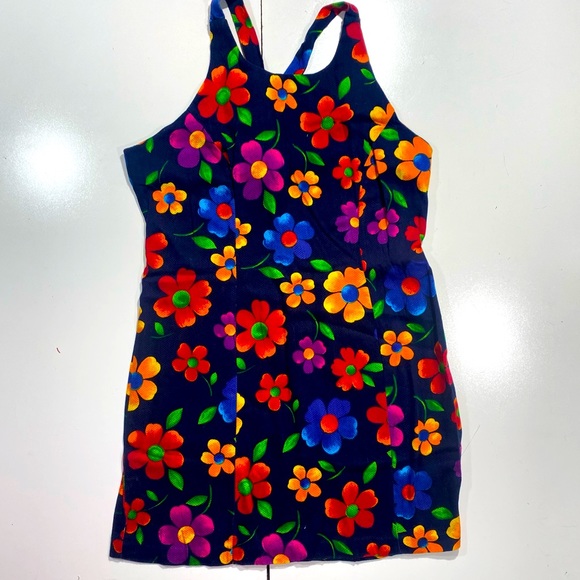 Lisa Jo | Dresses | Lisa Jo Y2k 9sy2k Vintage Colorful Floral ...
